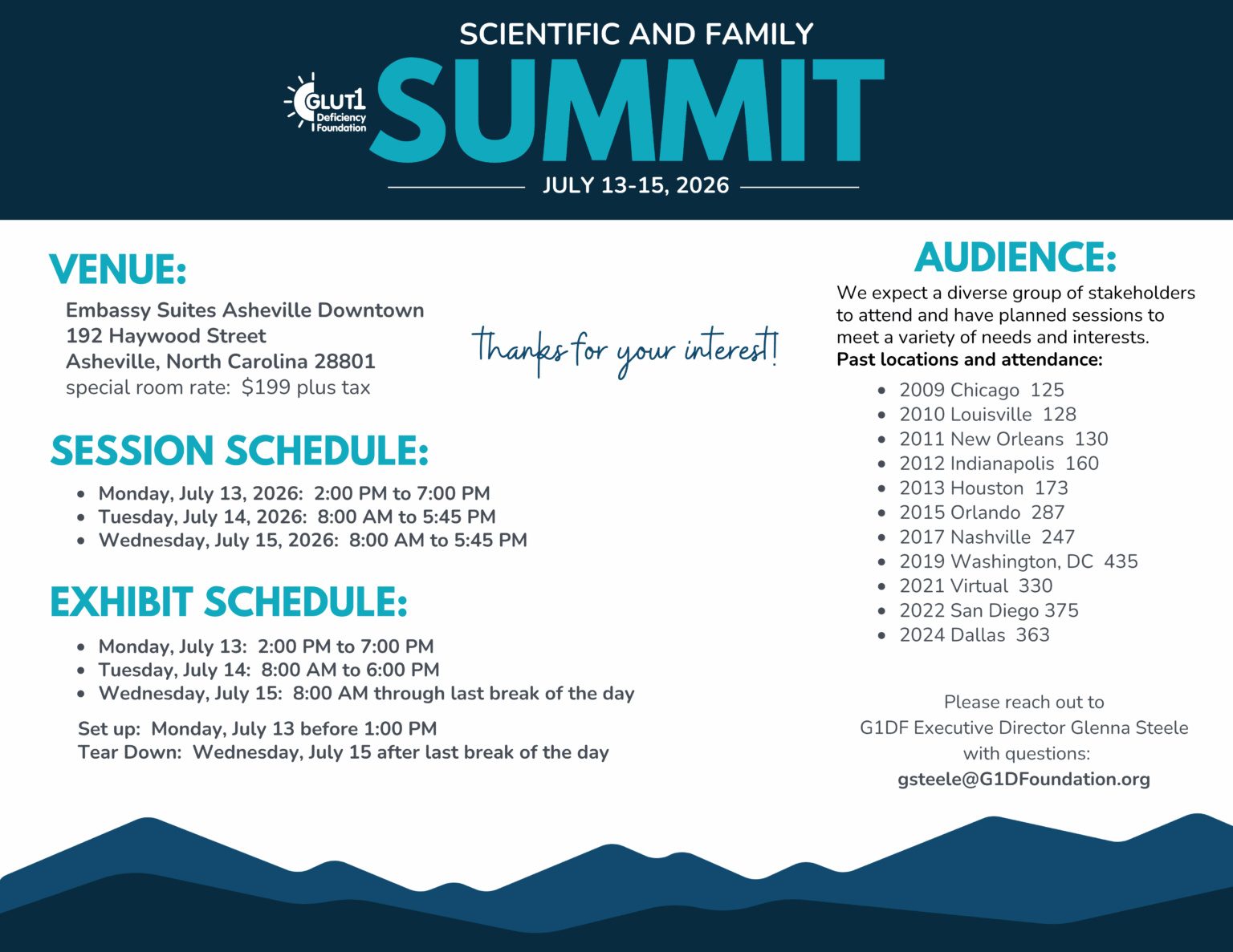 2026 Summit Sponsor and Exhibit Opportunities | GLUT1 Deficiency Foundation